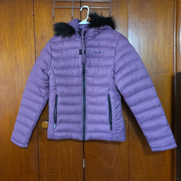 Bench | Jackets & Coats | Bench Purple Puffer Jacket With Black Accents ...